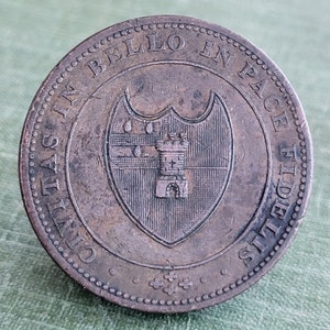 Antique One Penny Token. 1811 Worcester One Penny Token Worcester City ...