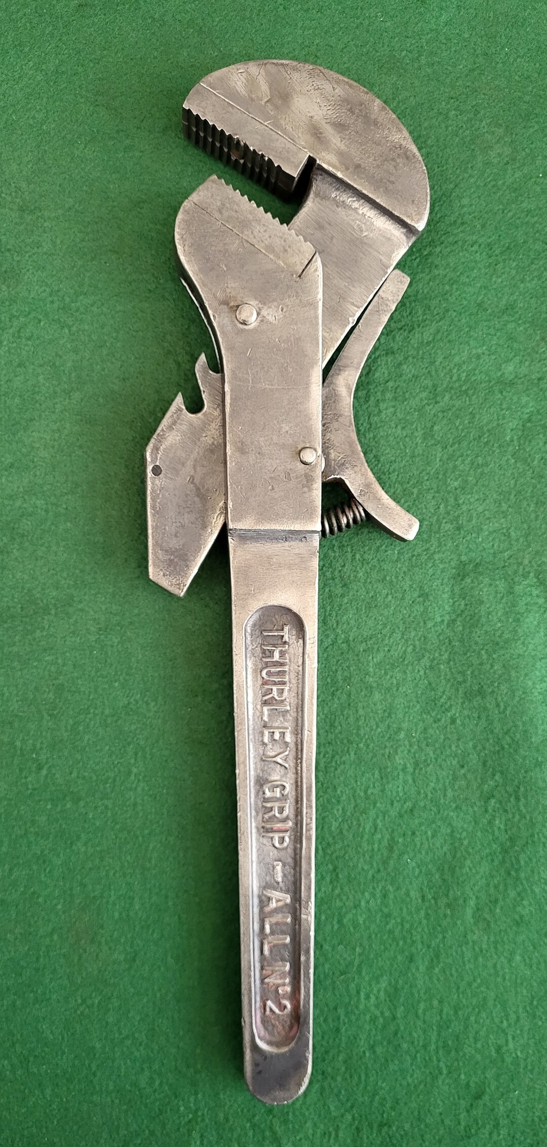 Antique Ex Military Adjustable Wrench - the Thurley Grip-all No.2 ...