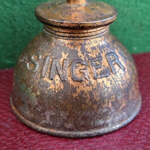 Vintage (1930's) Oiler. Vintage Singer (sewing Machine) Copper Coloured ...