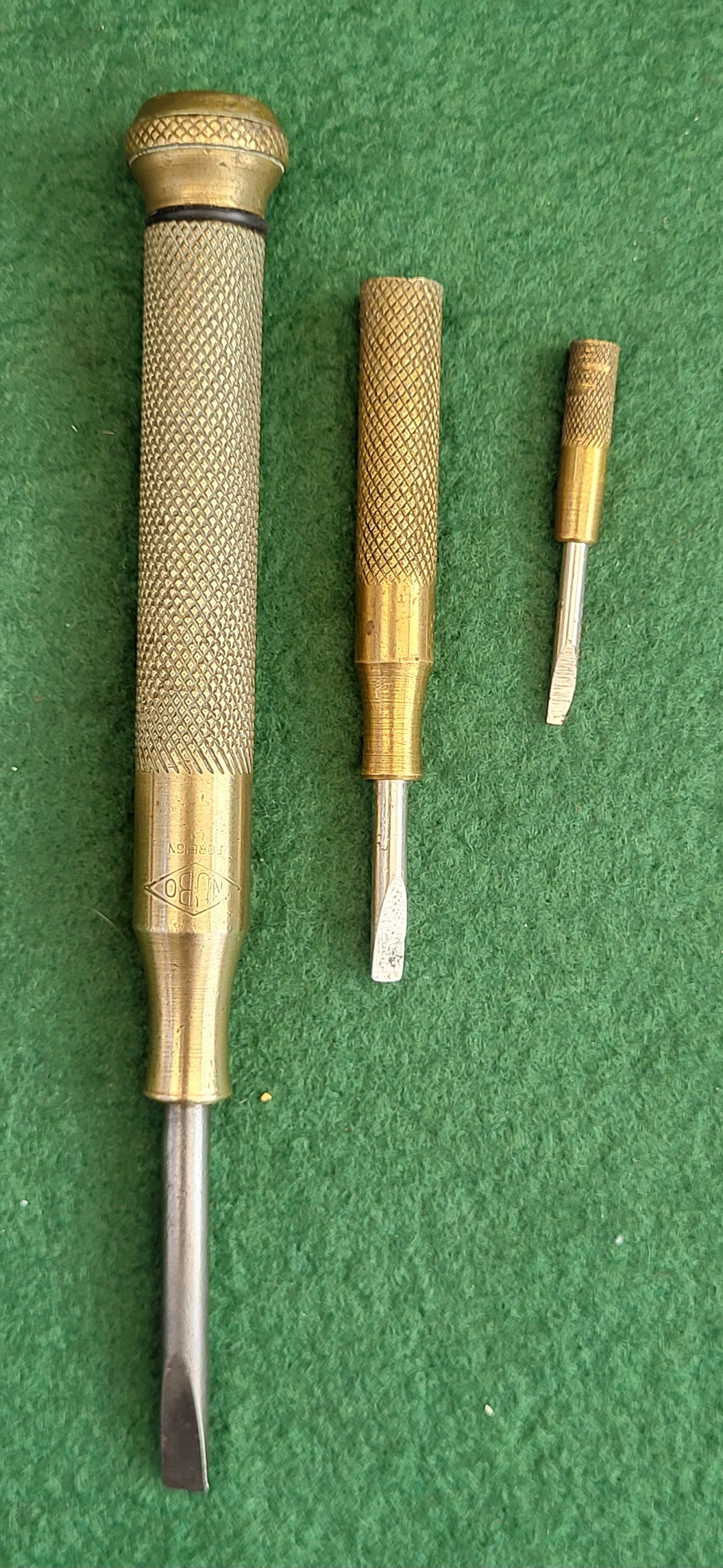 Vintage Brass Nesting Screwdriver Set. Vintage NUBO Brass Nesting ...