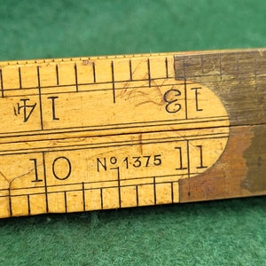 Vintage Folding Boxwood 2 Foot Rule No 1375 by Rabone. Vintage J ...