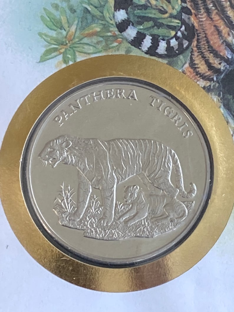 WWF 1993 Tiger Token. WWF Tiger Official Philatelic-numismatic - Etsy UK