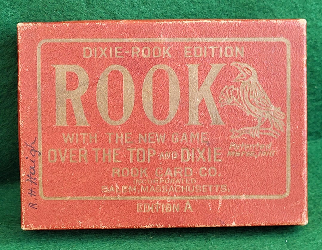 Antique Rook Card Game by Parker Bros - Complete Game - Dixie Rook ...