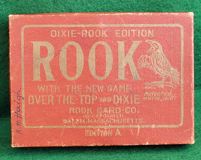 Antique Rook Card Game by Parker Bros - Complete Game - Dixie Rook ...