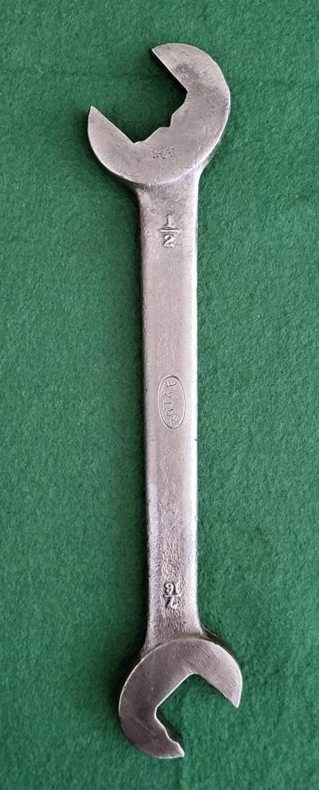 Vintage ROTAX Spanner. Vintage ROTAX Double Open End Spanner 1/2 and 7/ ...
