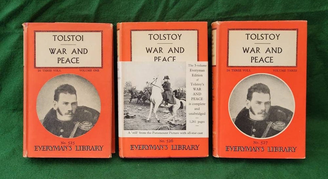 Vintage 1957 War and Peace by Leo Tolstoy - in Three Volumes by ...