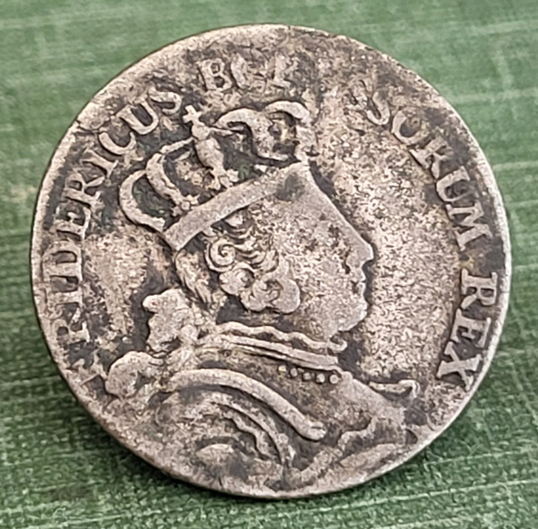 Antique Prussian Coin 6 Gröscher 1757 Frederick II Frederick the Great ...