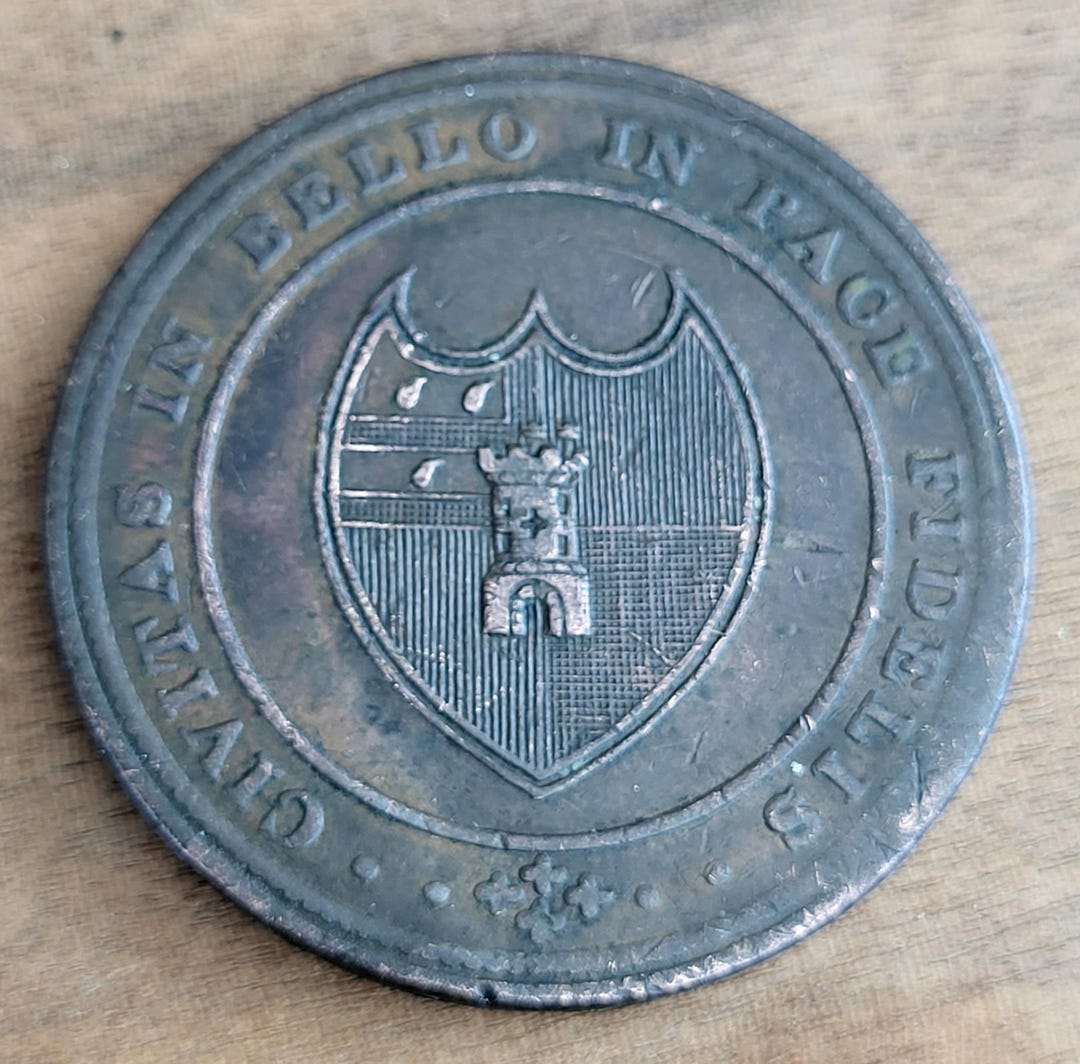 Antique One Penny Token. 1811 Worcester One Penny Token Worcester City ...