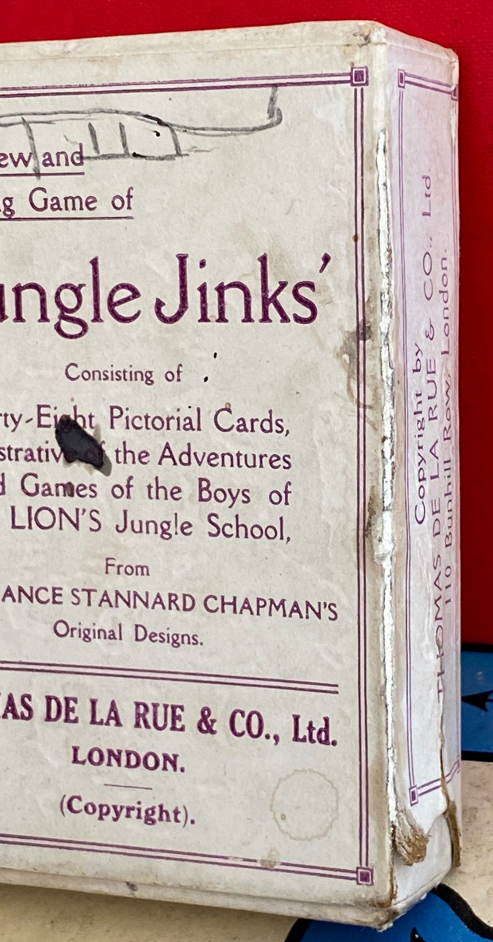 Rare Antique Jungle Jinks Card Game by Thomas De La Rue & Co - Etsy