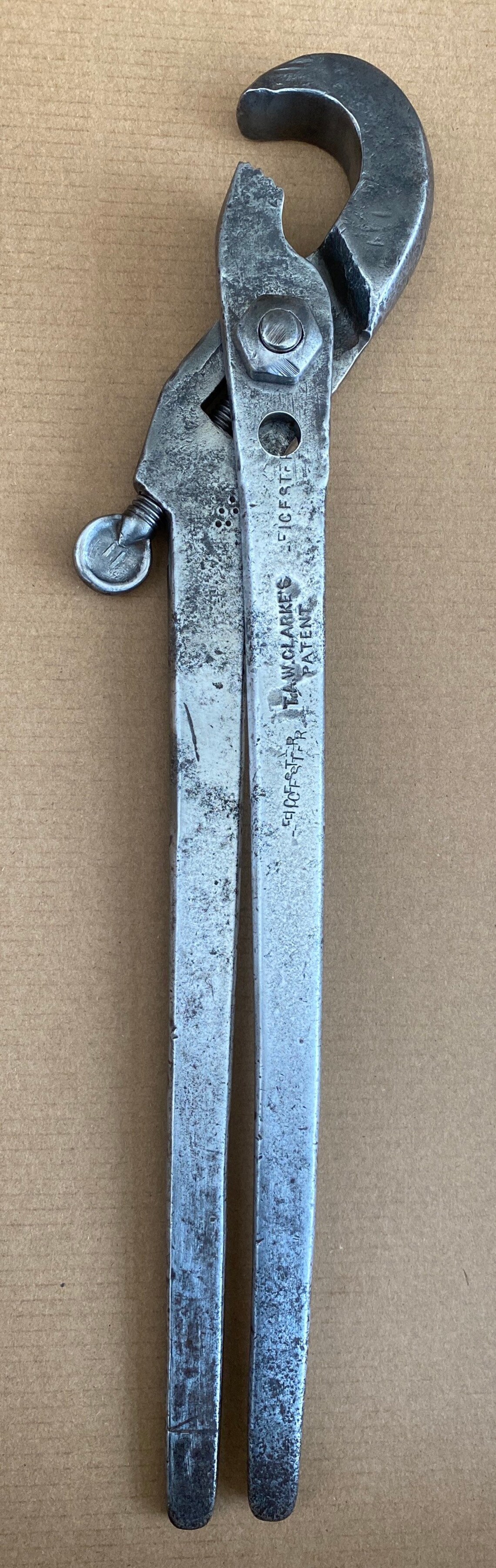 Rare Antique Pipe Tongs by T.A.W. Clarke. Rare Antique Pipe Tongs ...