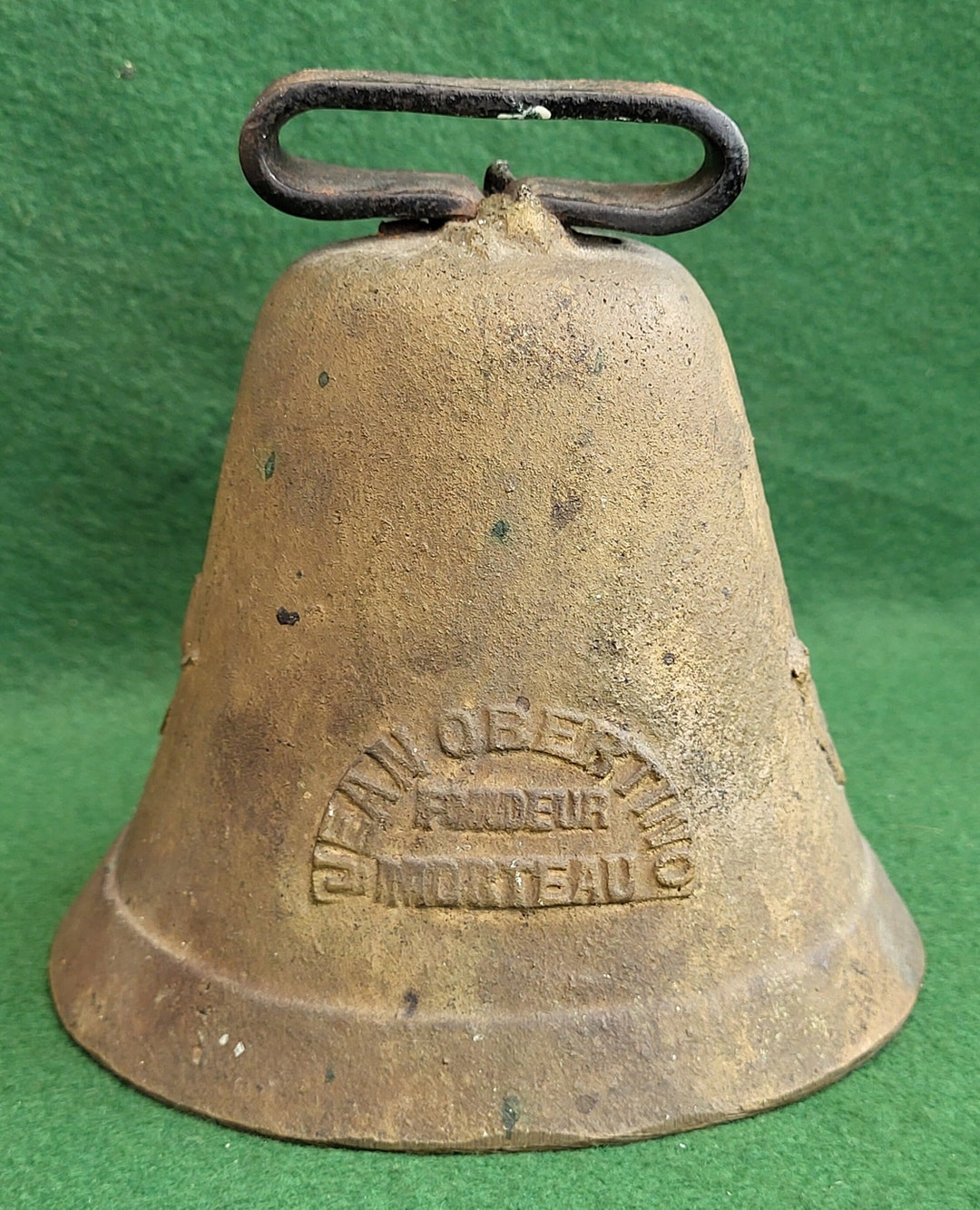 Jean Obertino Cow Bell - Large Vintage Jean Obertino Bronze Cow Bell ...