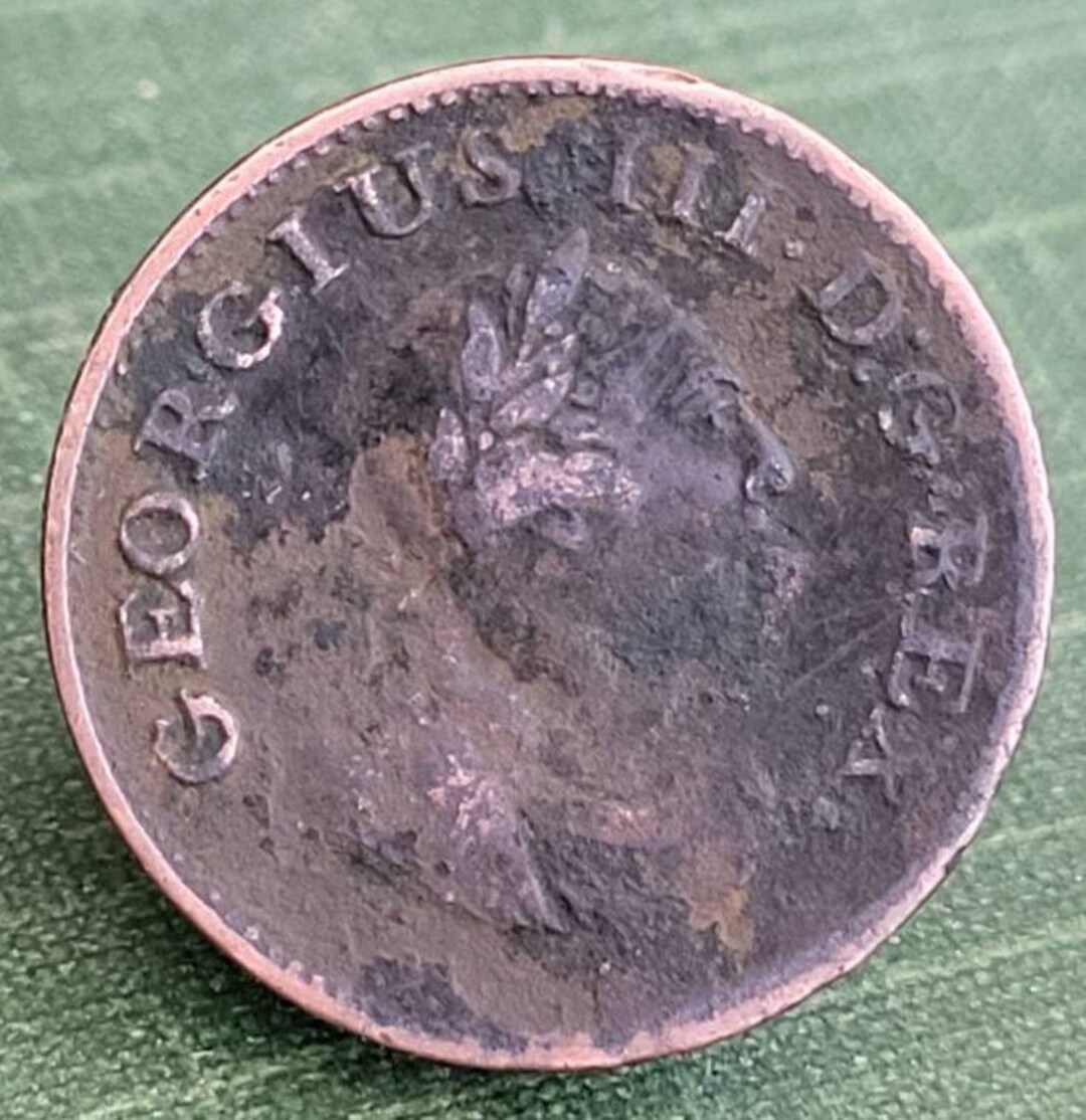 1806 Irish Farthing. King George III Era Irish Farthing. 1806 Hibernia ...