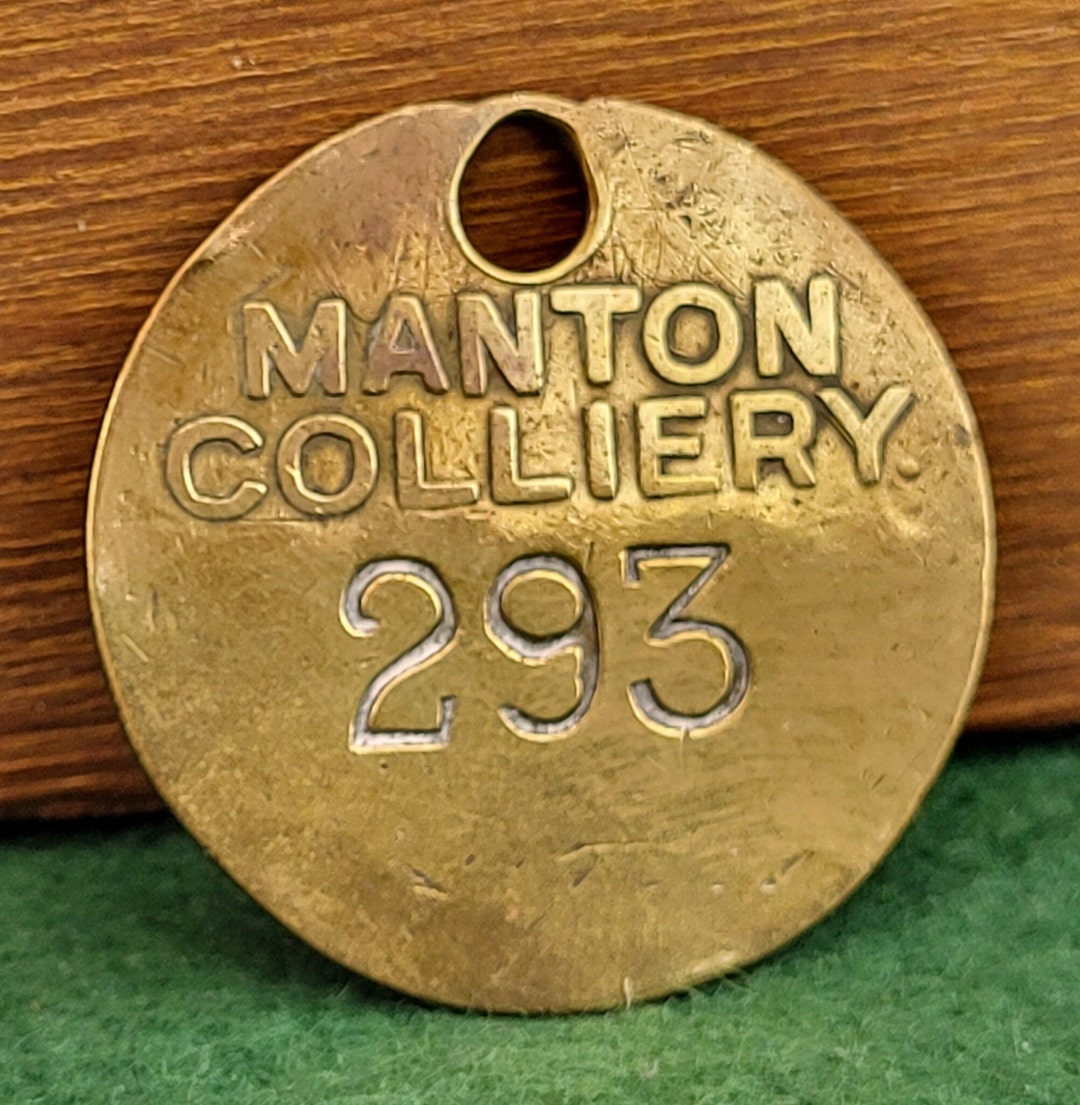 Vintage Brass Pit Checks. Old Mining Pit Checks for Manton Colliery ...