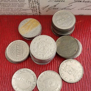 Vintage Circus Tokens and Gaming Machine Tokens. 40 Assorted Circus ...