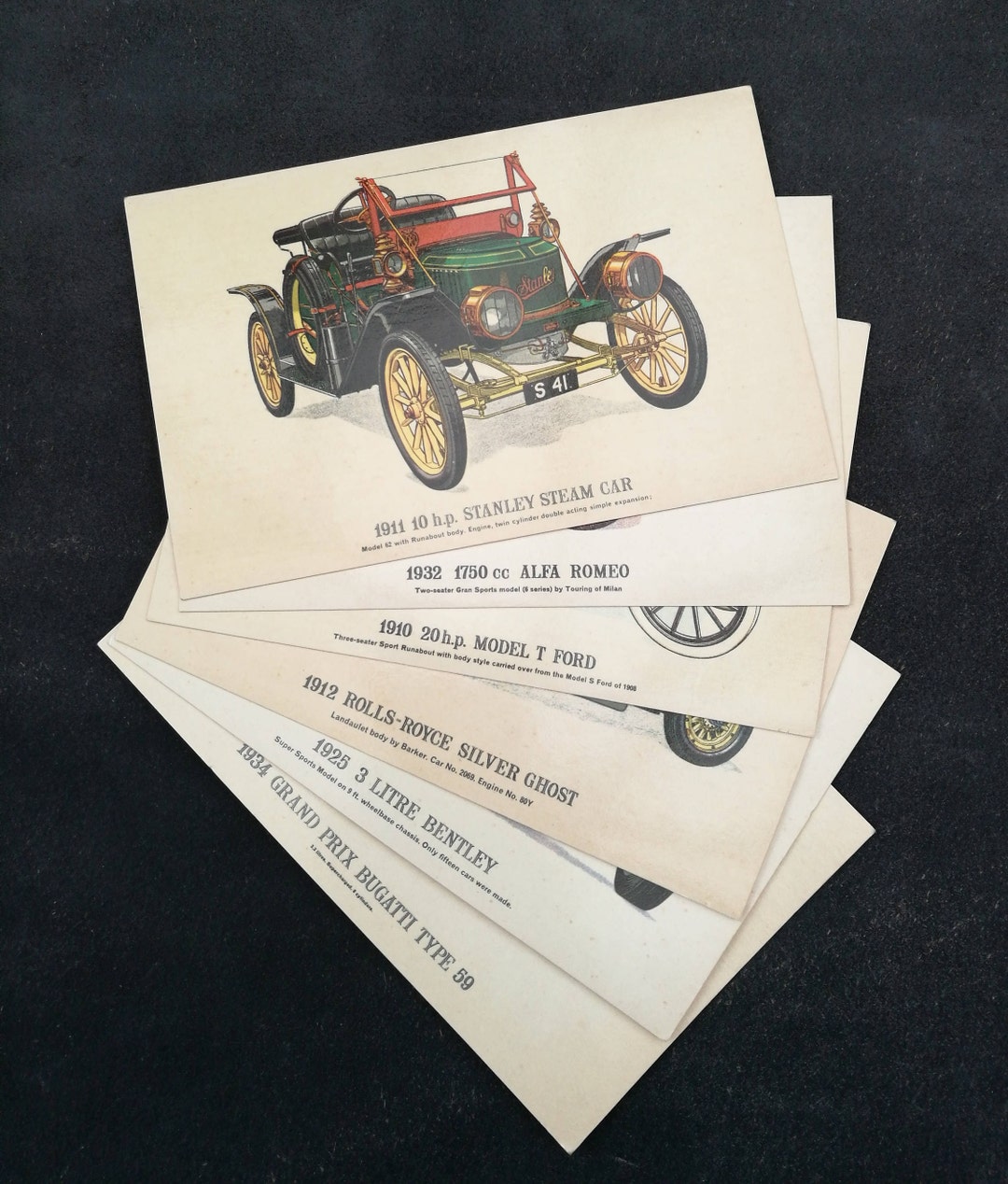 Vintage 1970's Prescott Pickup Motor Car Postcards - Six Vintage ...