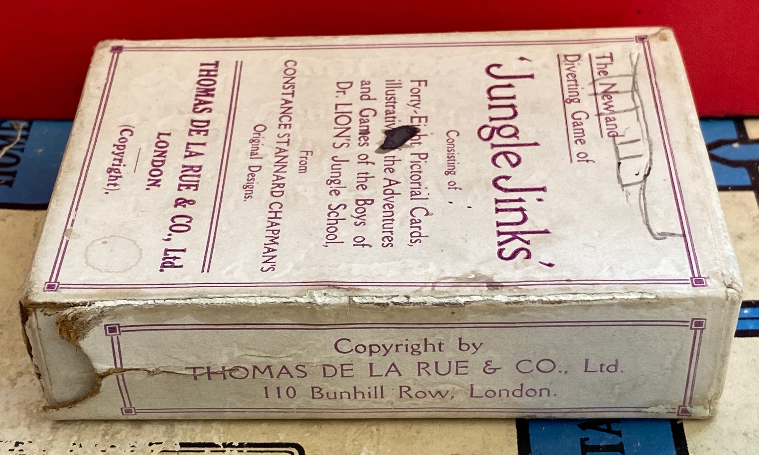 Rare Antique Jungle Jinks Card Game by Thomas De La Rue & Co - Etsy