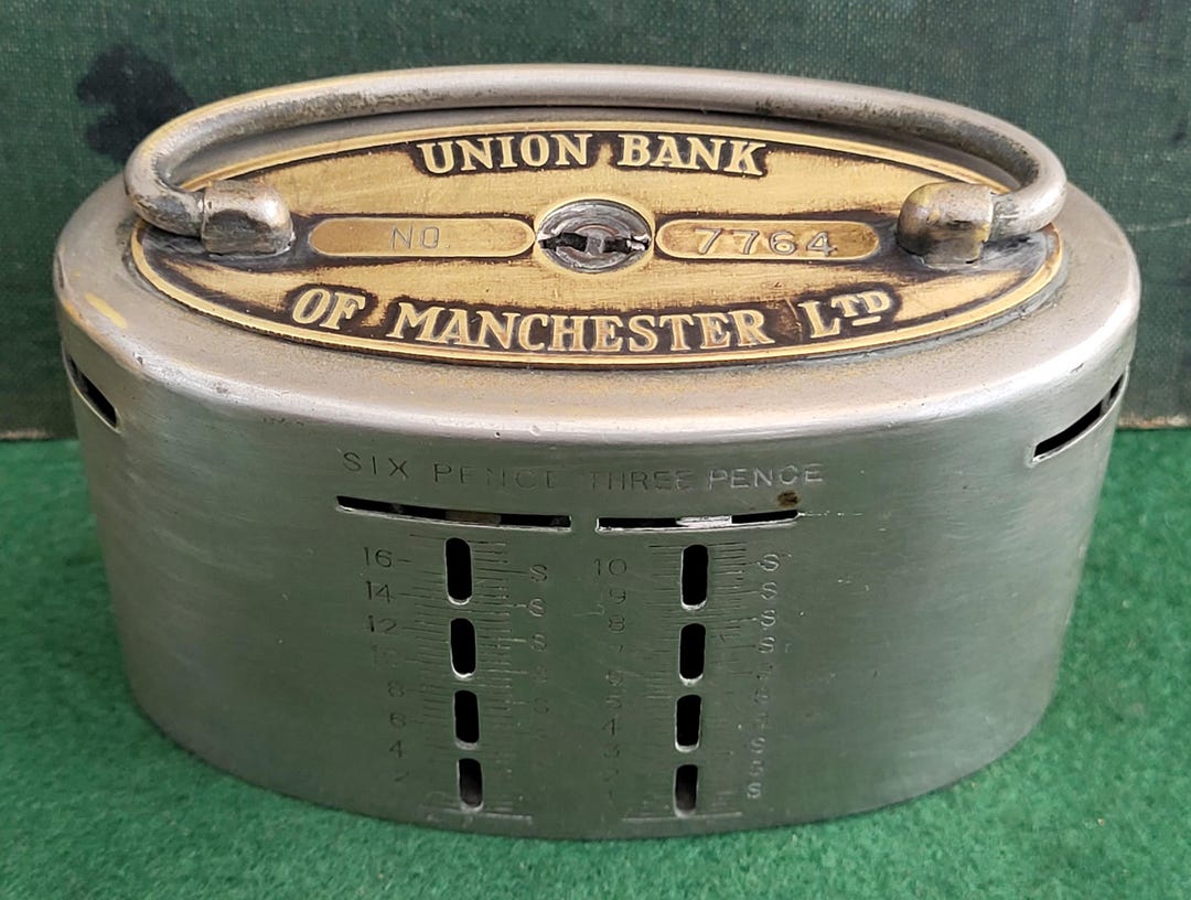 Antique Coin Bank - Union Bank Coin Bank. Antique 1920's Union Bank of ...