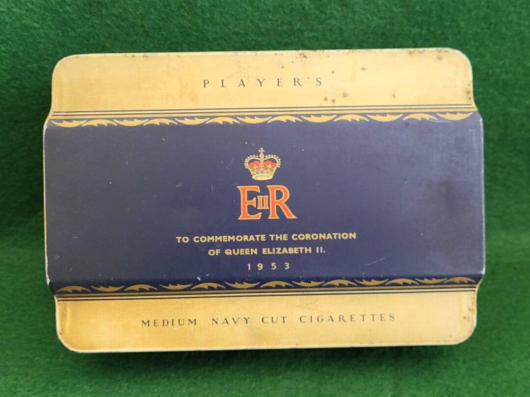 Vintage 1953 Players Medium Navy Cut Cigarettes Tin to - Etsy