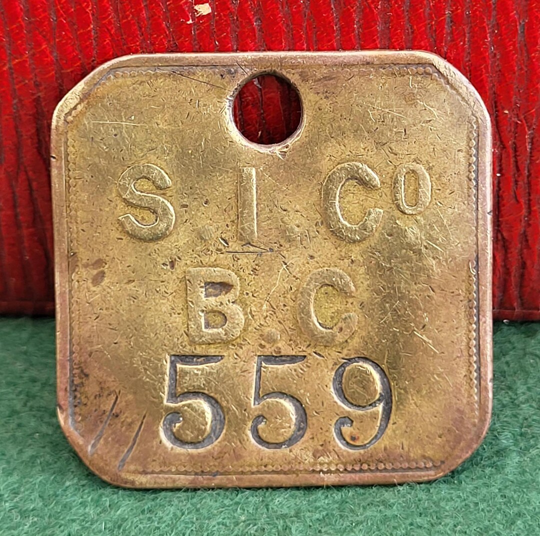 Vintage Brass Pit Check. Old Mining Pit Check for Bilsthorpe Colliery ...