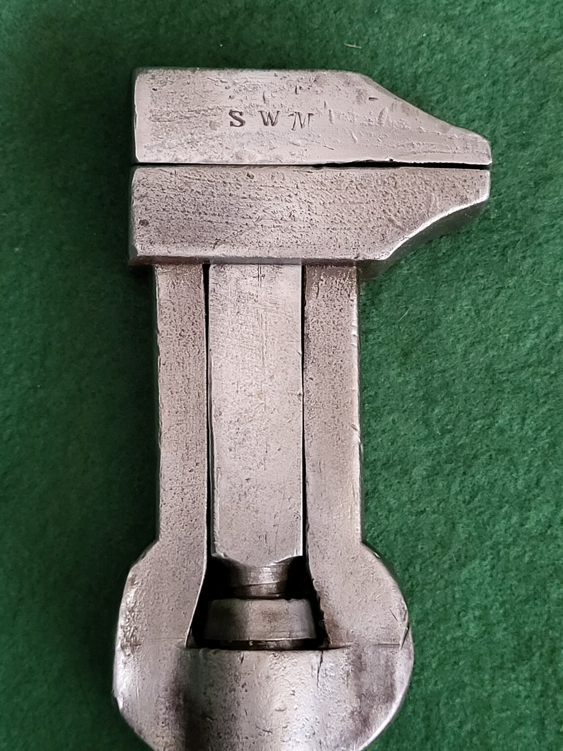 Antique Double Bar Adjustable Spanner. Large Heavy Antique Double Bar ...