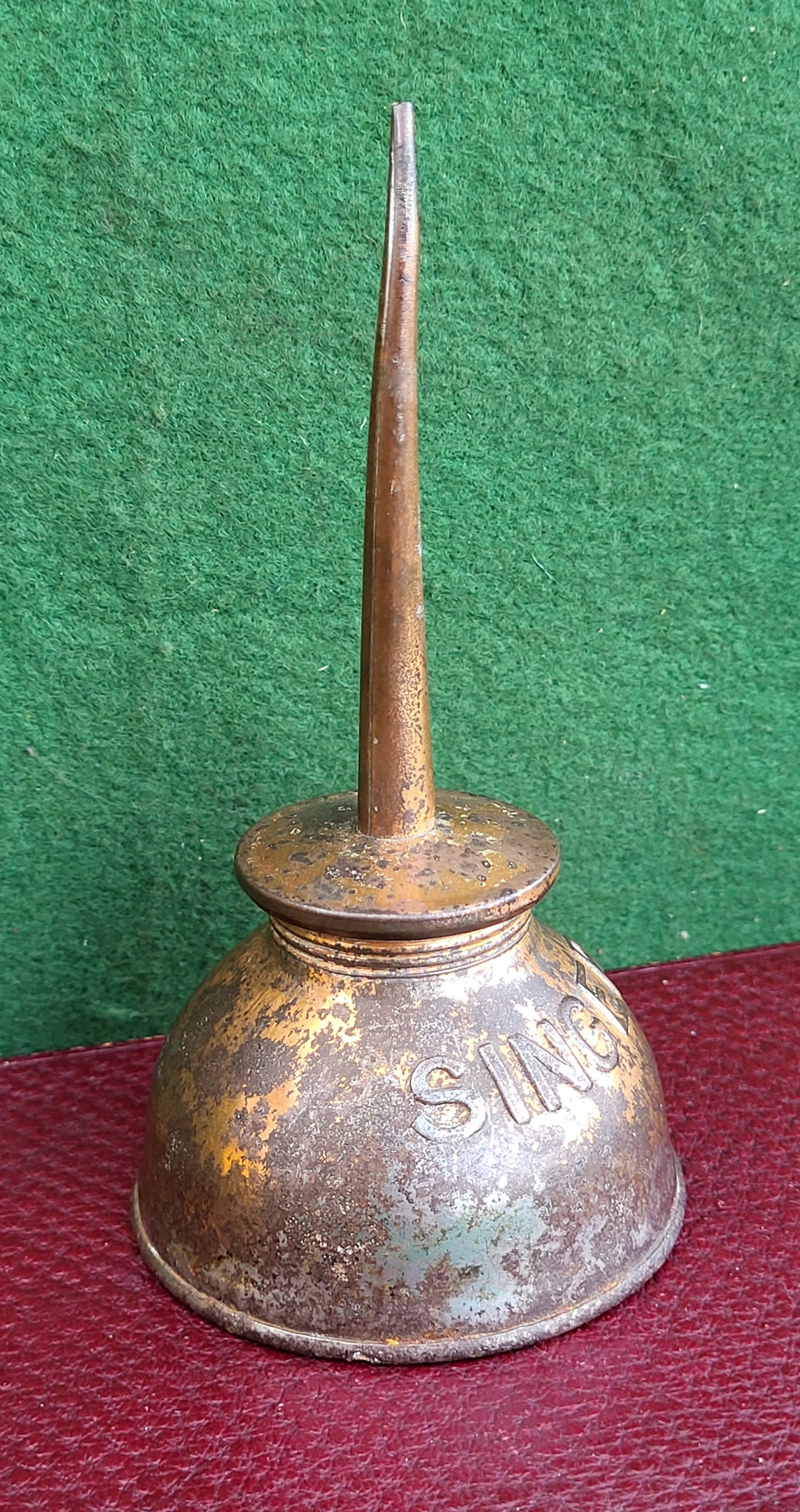 Vintage (1930's) Oiler. Vintage Singer (sewing Machine) Copper Coloured ...