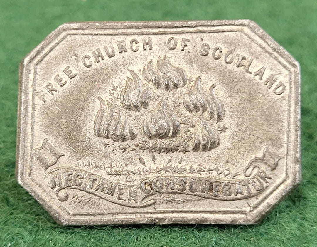 Antique Scottish Communion Token - Free West Church Perth 1843 ...