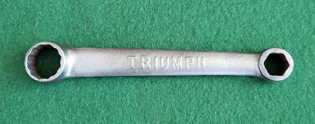 Reserved Vintage Triumph Motorcycle Spanner. Vintage Triumph Motorcycle ...