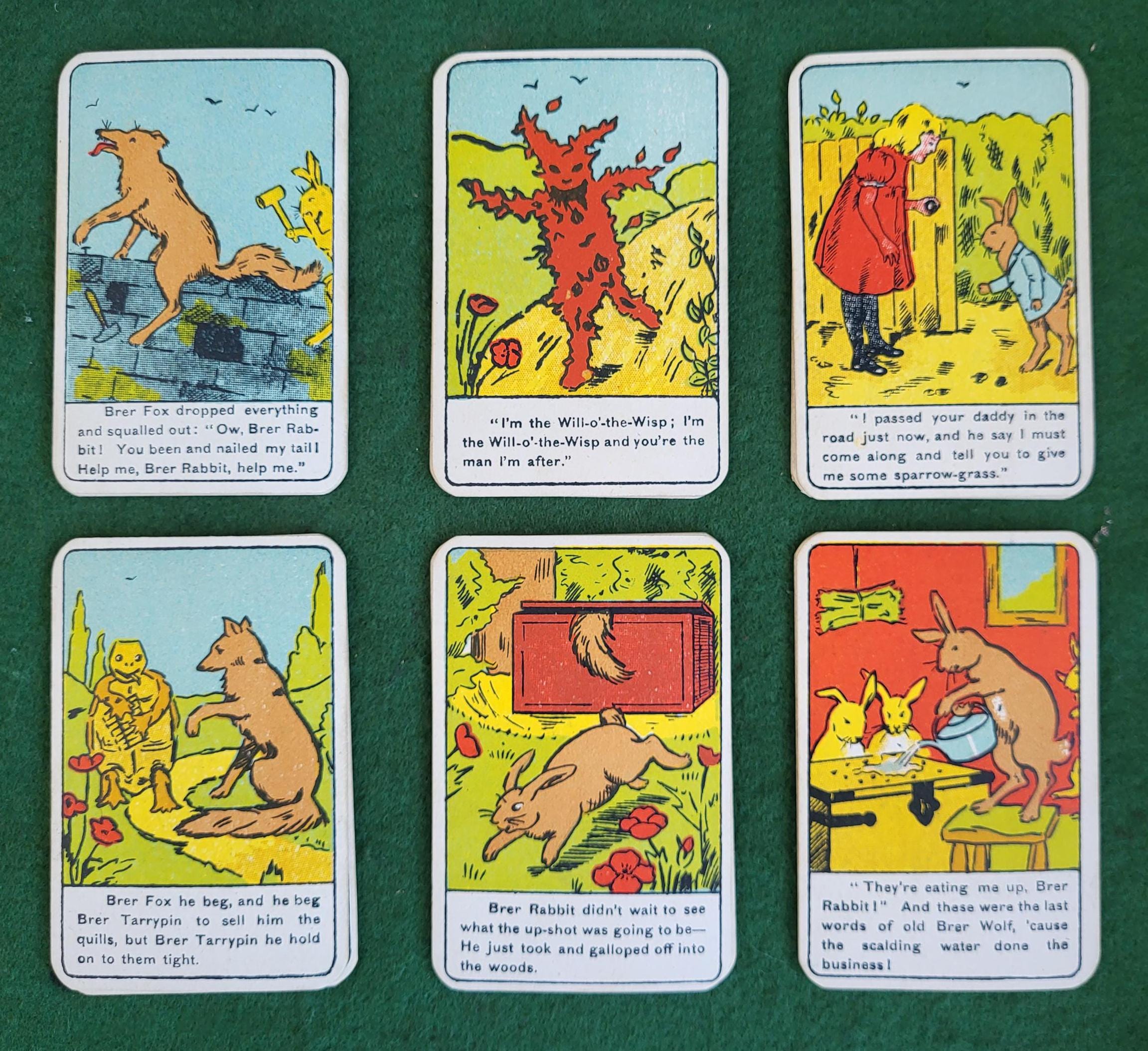 Scarce Antique Card Game - the Brer Rabbit Card Game, Complete Game of ...