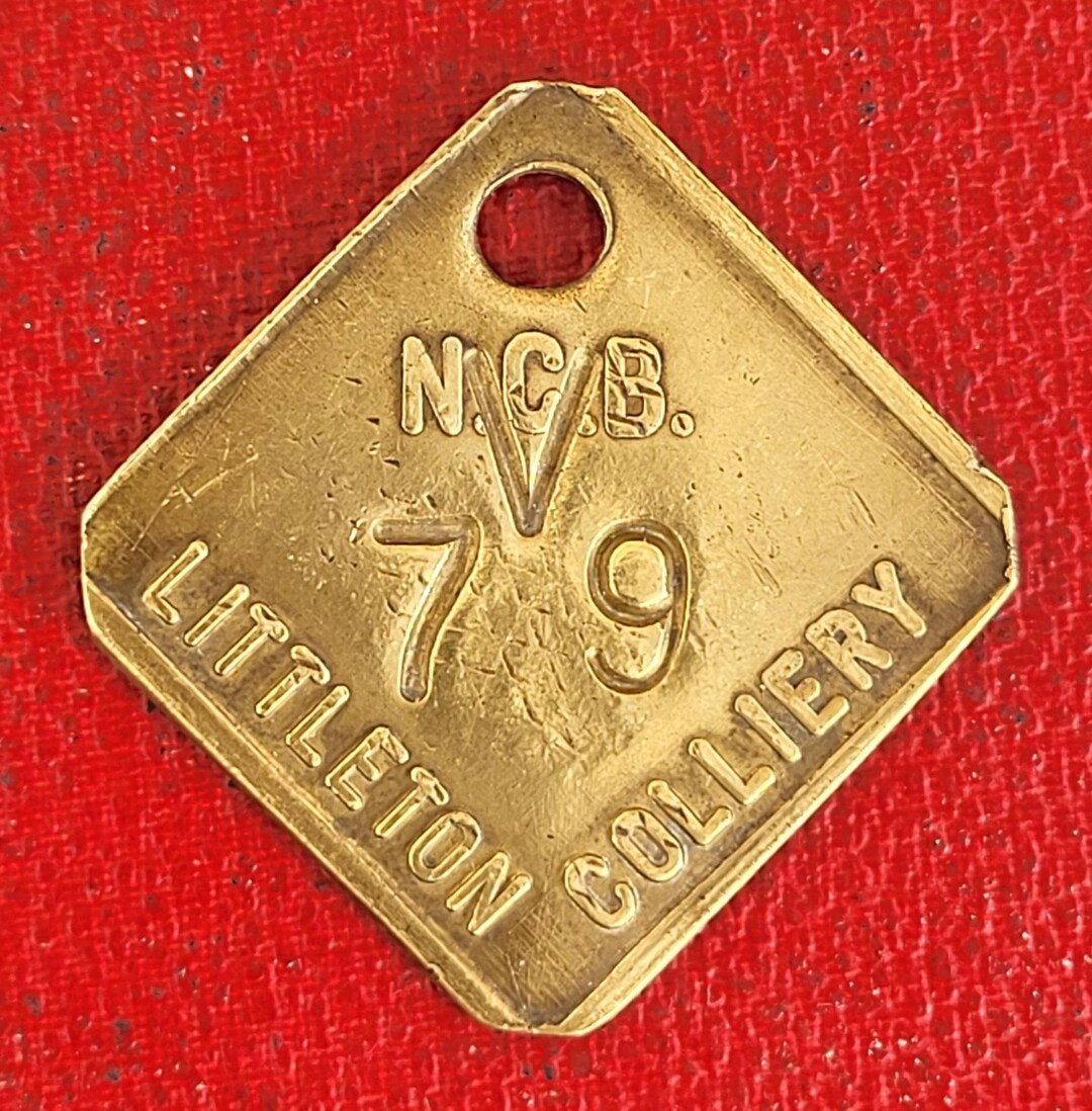 Vintage Brass Pit Check. Old Mining Pit Check for Littleton Colliery ...