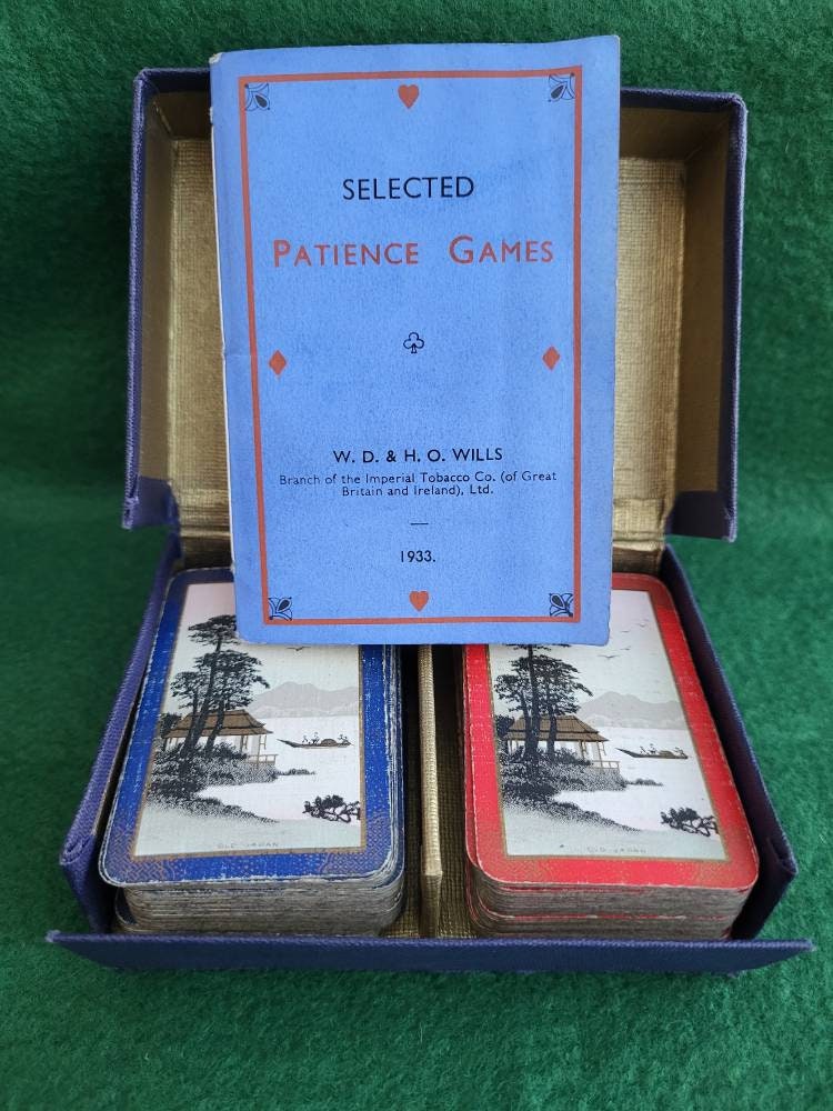 Vintage W.D & H.O. Wills Patience Card Game, Complete and in Original ...