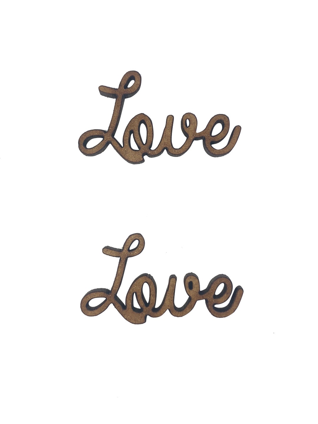 12x Love Words 3cm Wood Craft Embelishments Laser Cut Shape MDF - Etsy