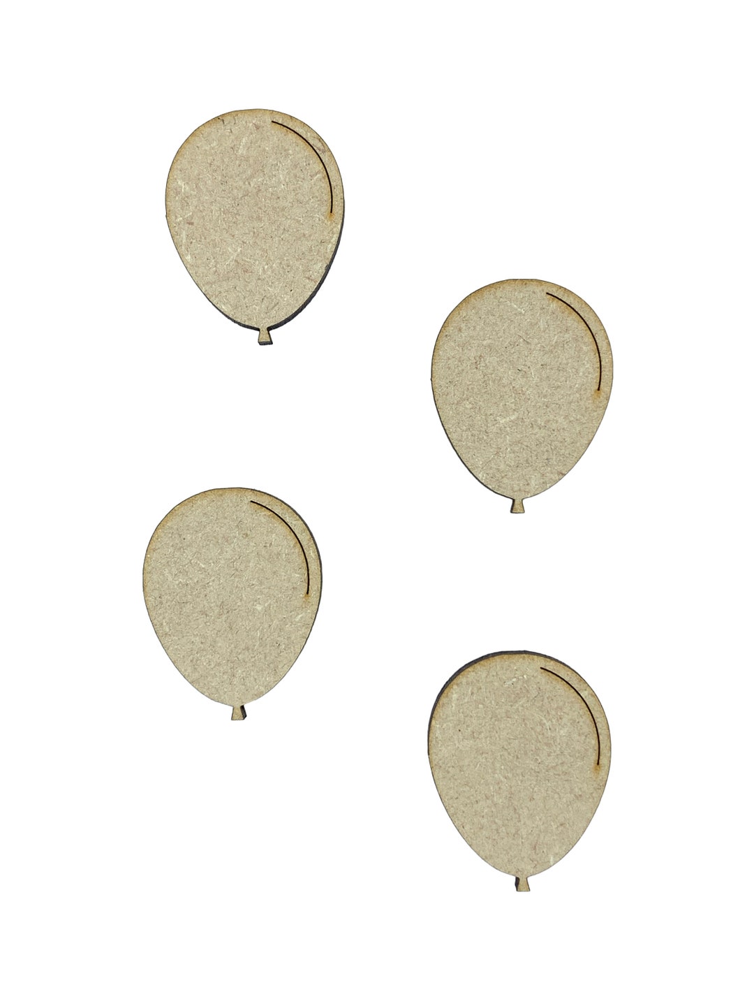 16x Balloons Celebrate 3cm Wood Craft Embelishments Laser Cut Shape MDF ...