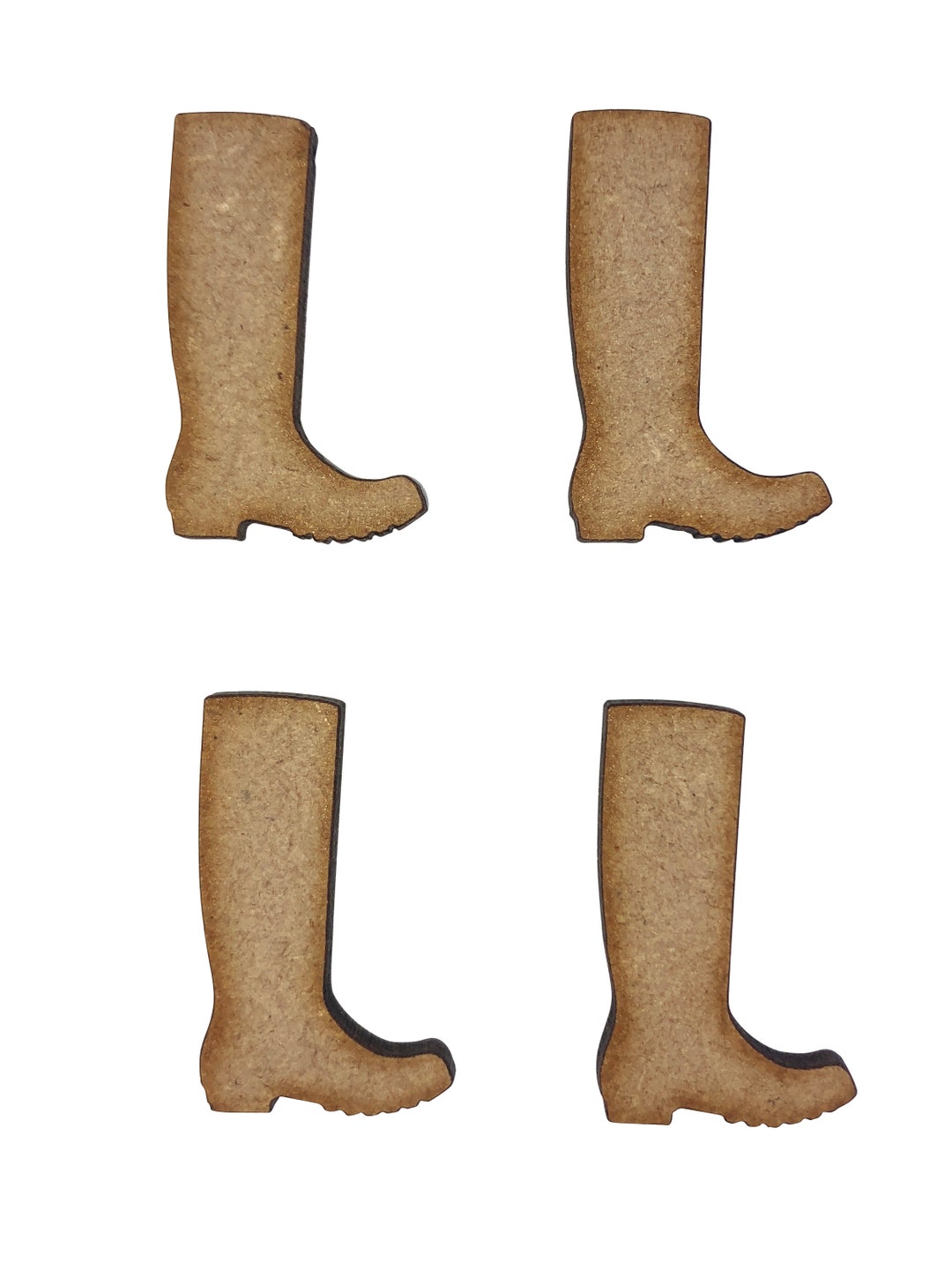 20x Welly Wellies Boots 3cm Wood Craft Embelishments Laser Cut Shape ...