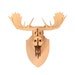 Large/ Small Wooden Moose Head 3D Wall Art Home Decor - 3D Laser Cut ...