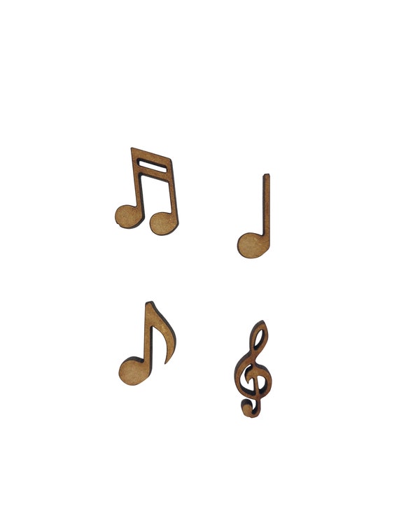 30x Assorted Music Notes 2cm Wood Craft Embelishments Laser - Etsy UK