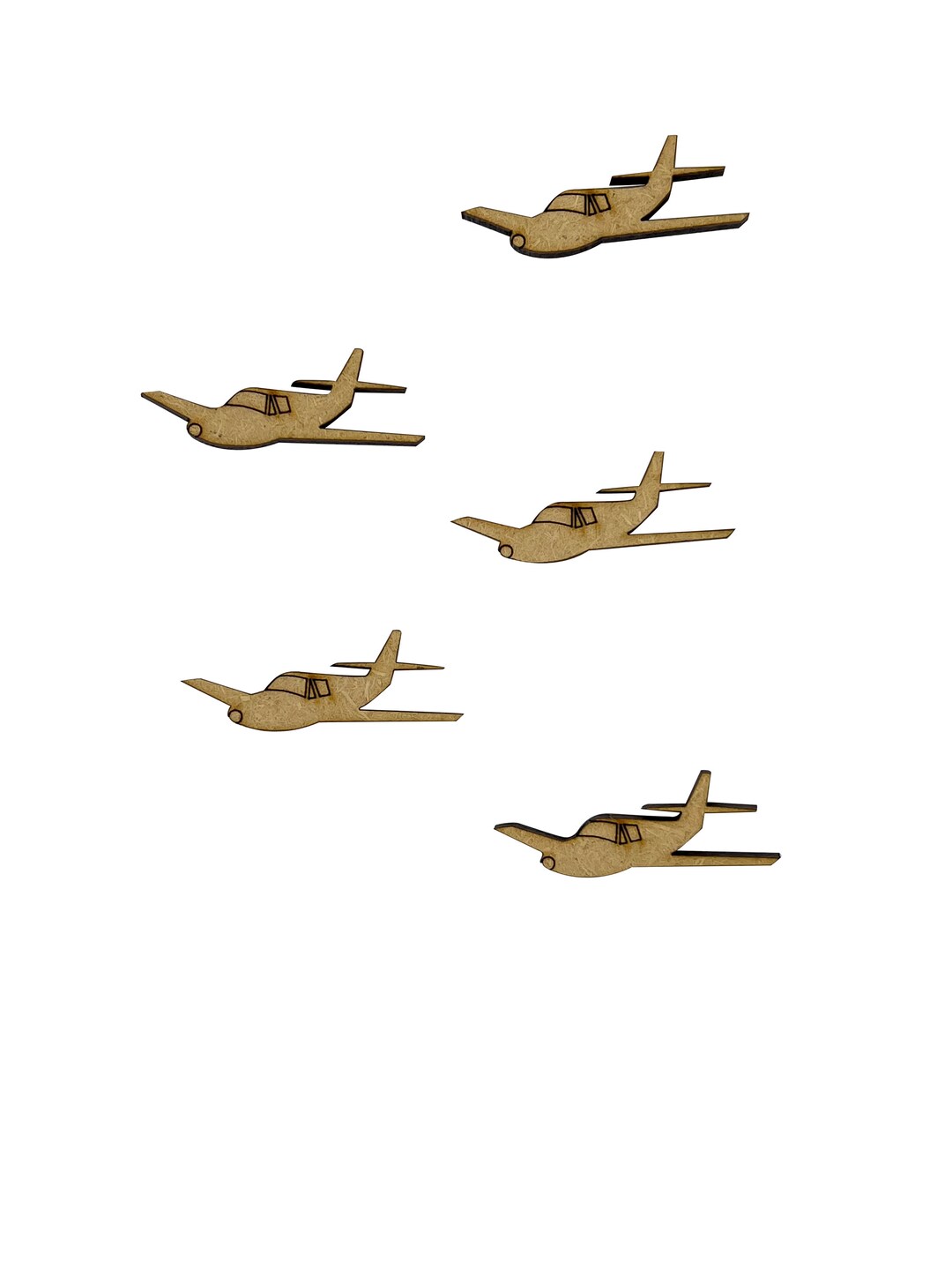 20x Planes Flying Aeroplane Detail 4cm Wood Craft Embelishments Laser ...