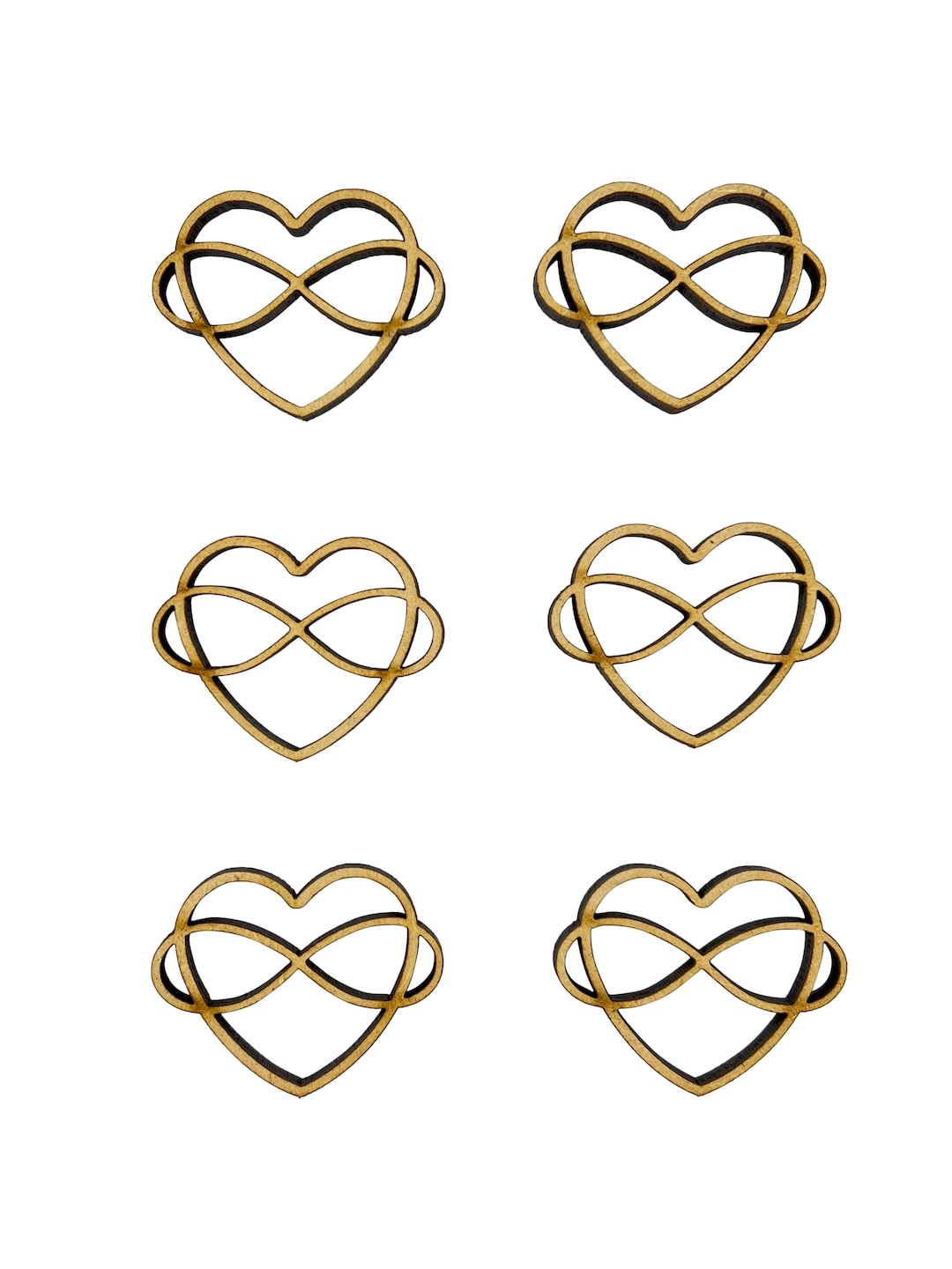 16x Infinity Heart Love 3cm Wood Craft Embelishments Laser Cut Shape - Etsy
