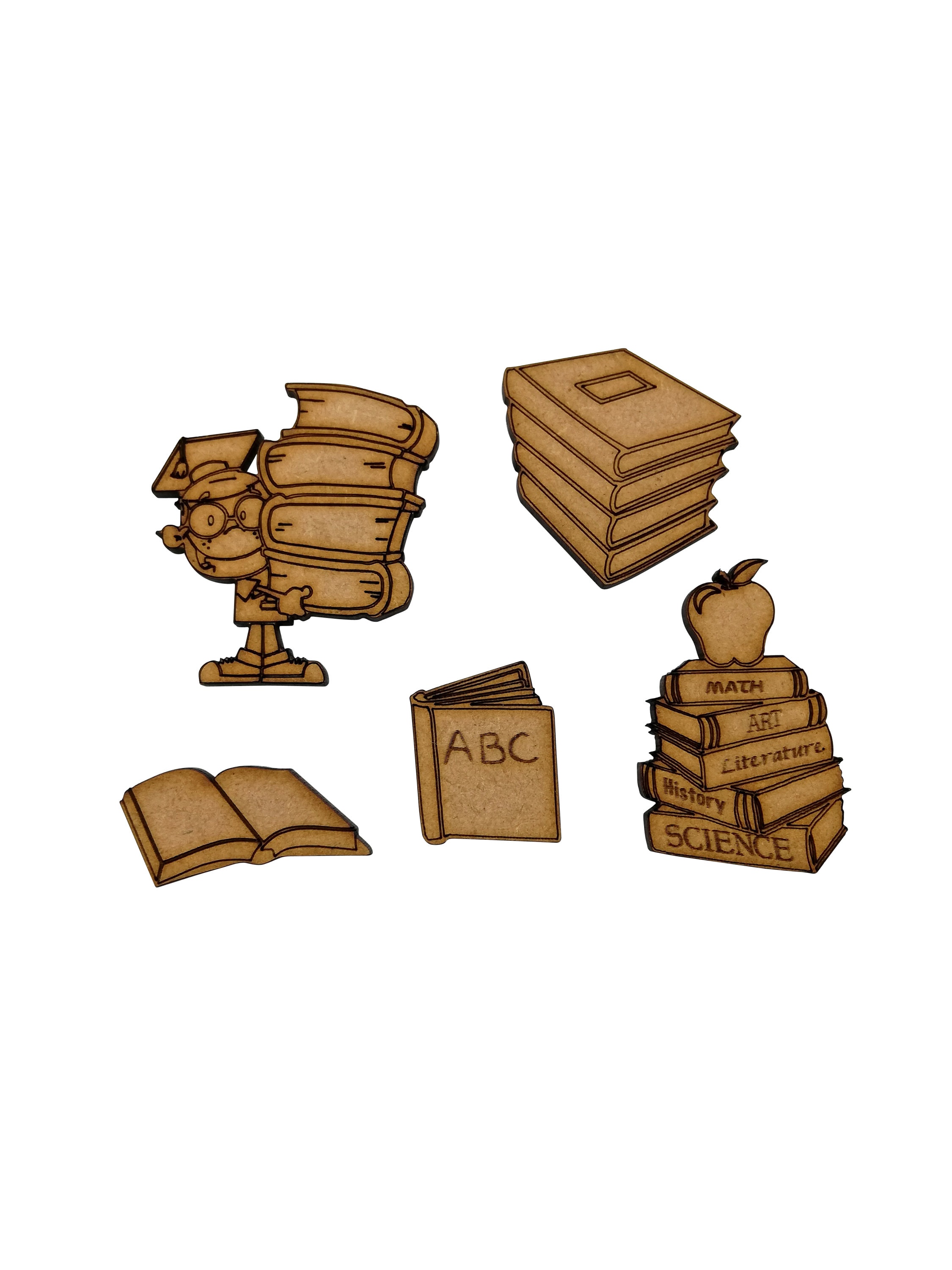 Cartoon Stack Of Books School