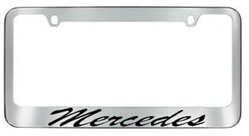 Mercedes Script License Plate Frame | Etsy