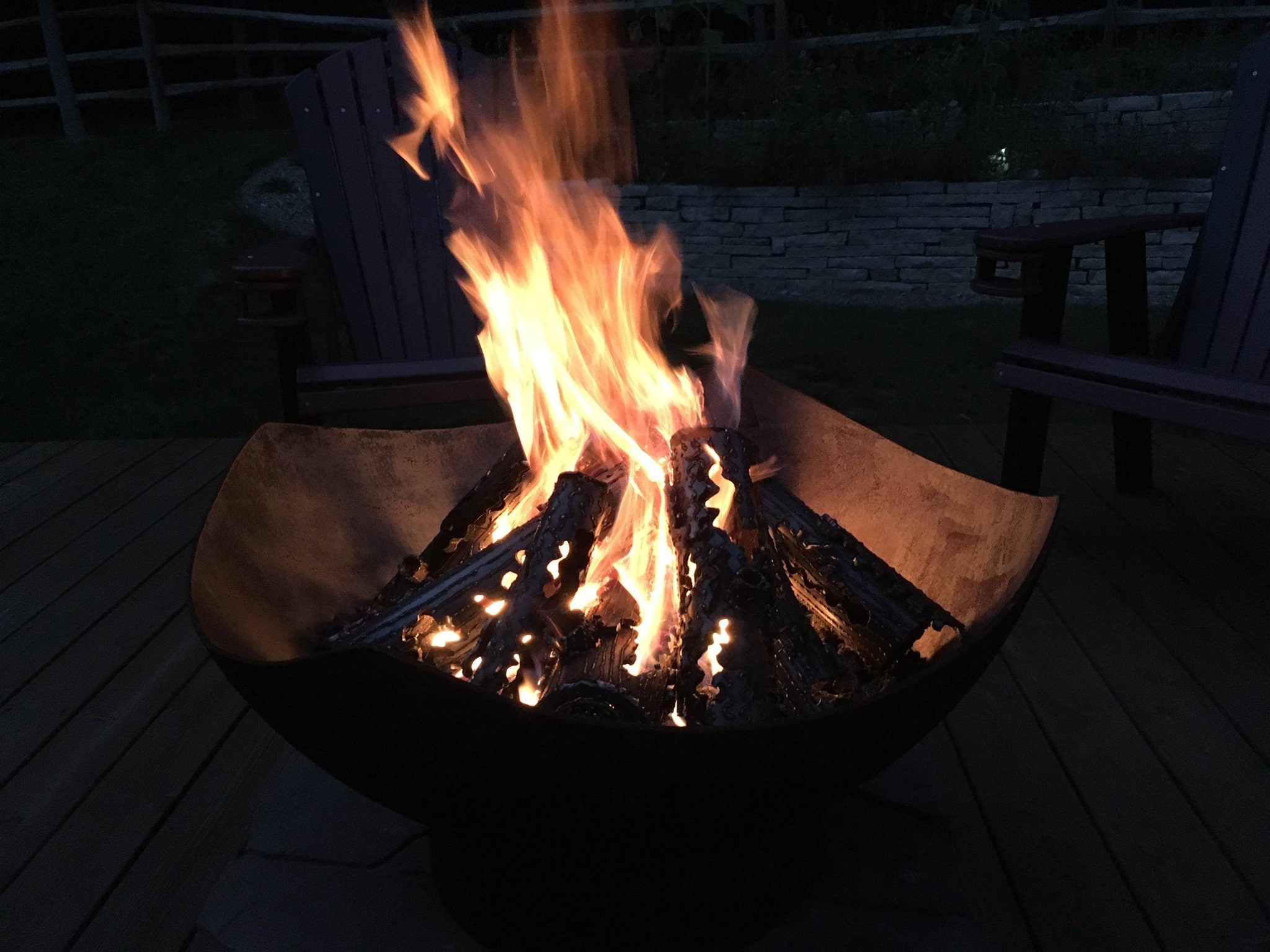 Set of 7 Steel Logs for Fire Pit With Gas | Fire Pit Ideas - Etsy