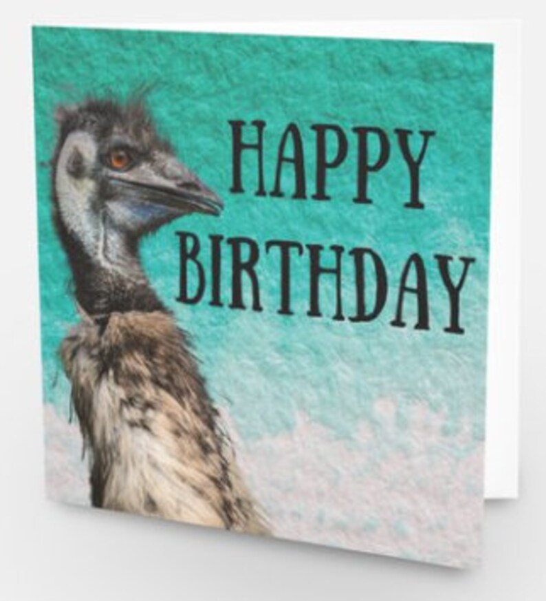 Emu Birthday Card | Emu Card | Emu - Etsy