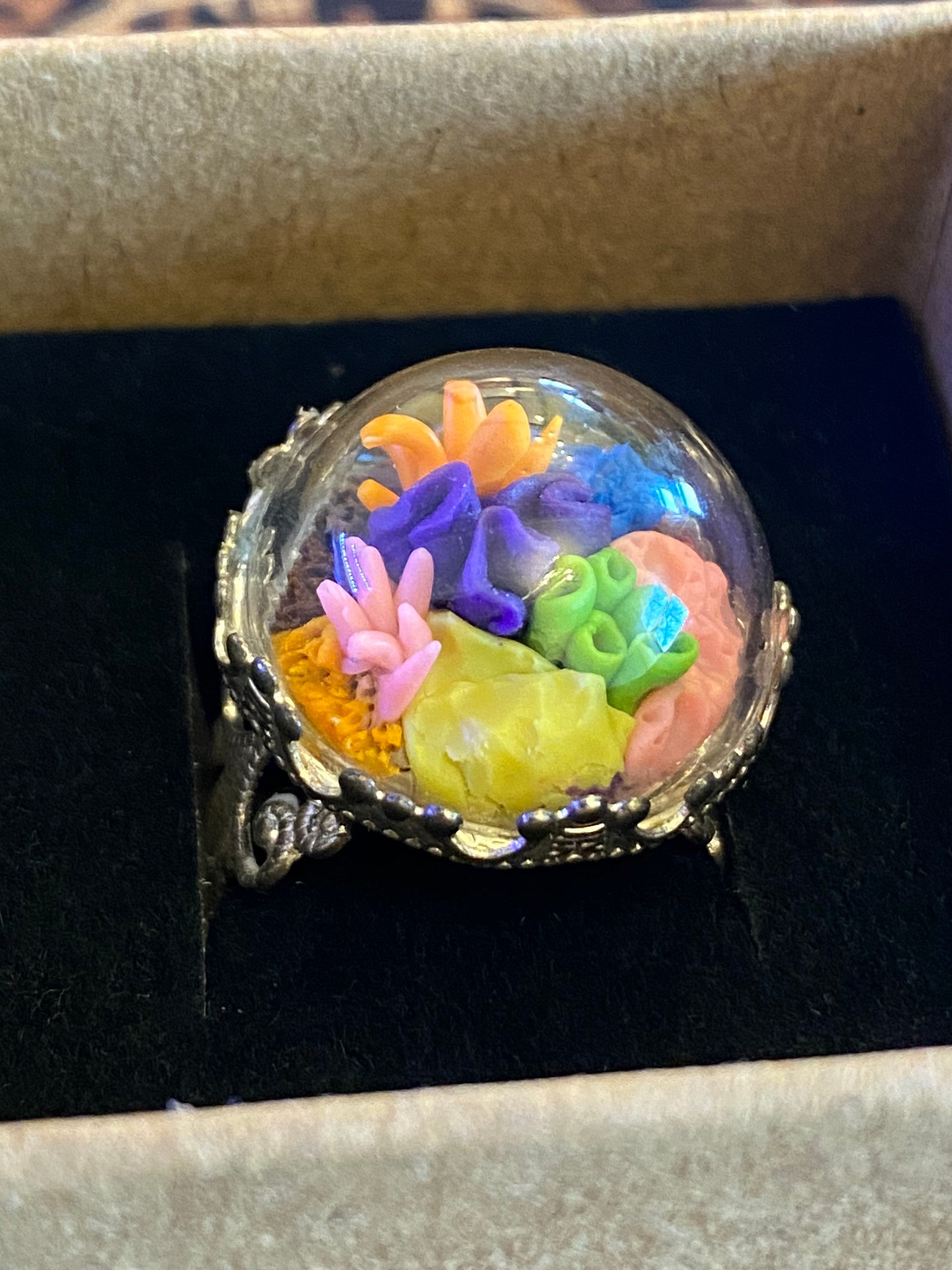 Coral Reef Dome Ring - Etsy