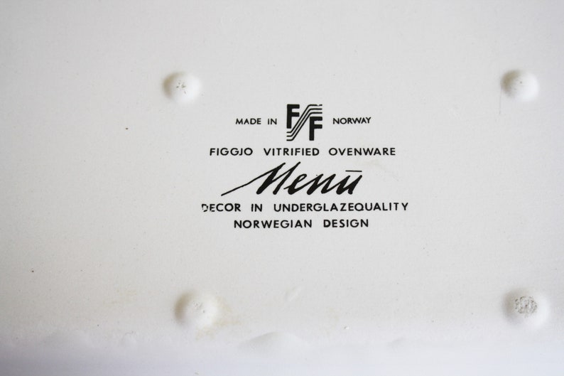Figgjo Flint Menu Oven Tray Serving Dish by Turi Gramstad, Norwegian ...
