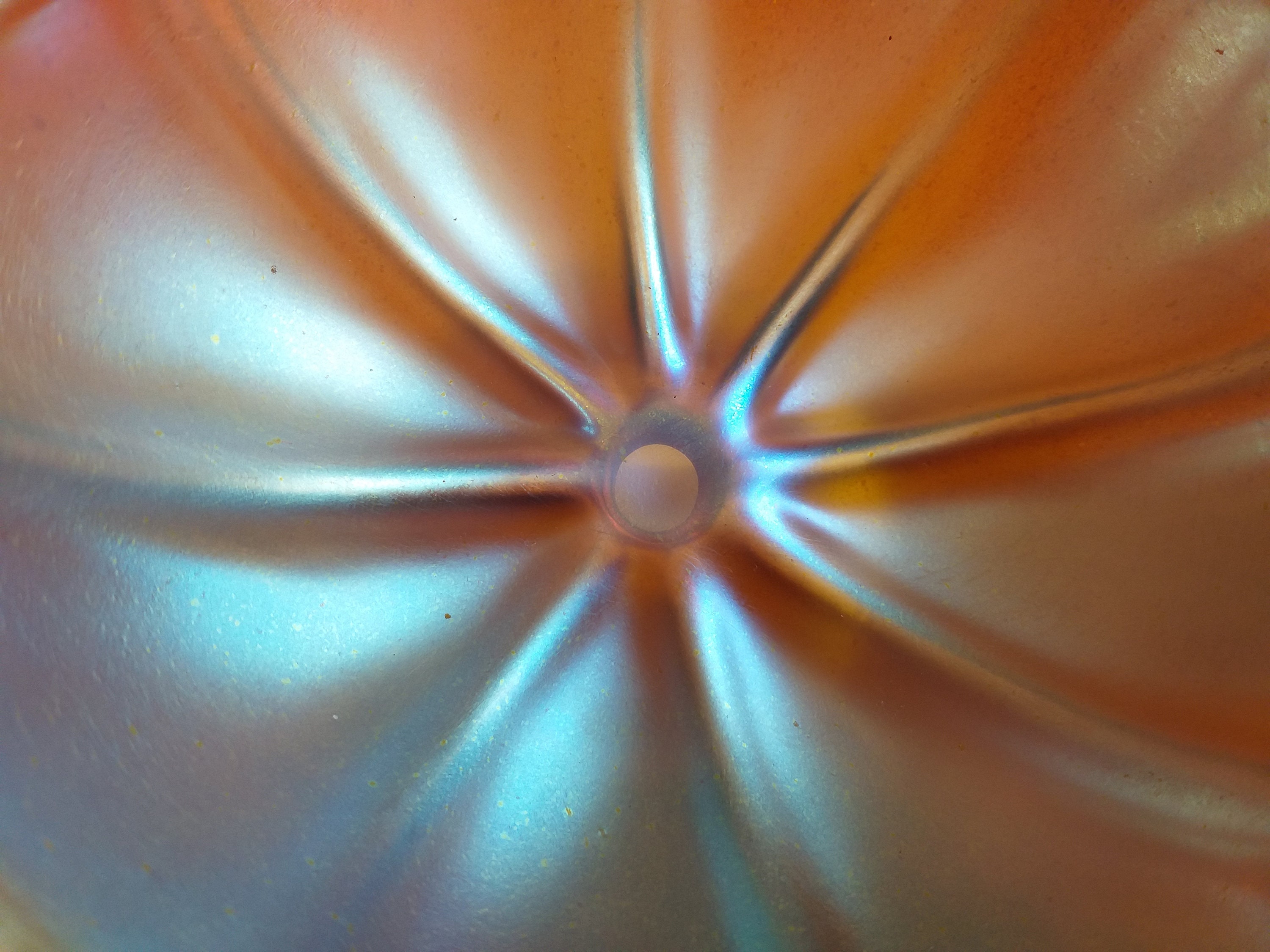 WMF Myra Crystal Iridescent Blue Gold Glass Karl Wiedmann | Etsy