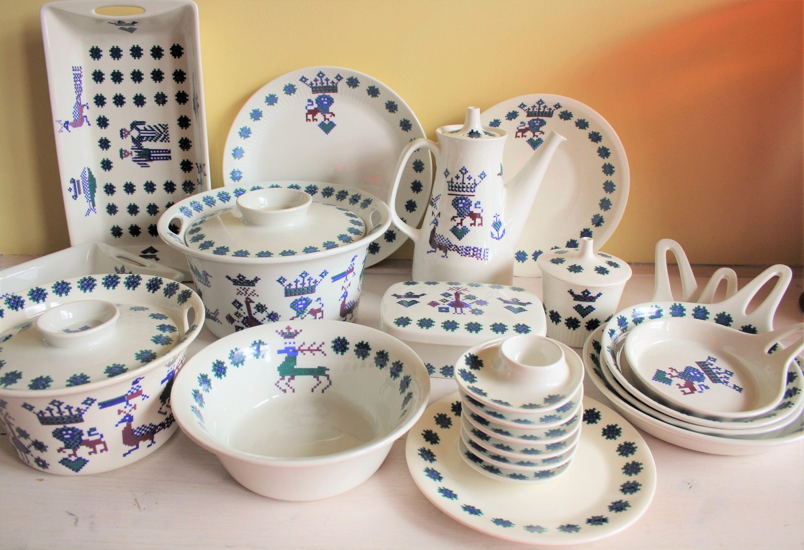 Figgjo Flint Menu Oven Tray Serving Dish by Turi Gramstad, Norwegian ...