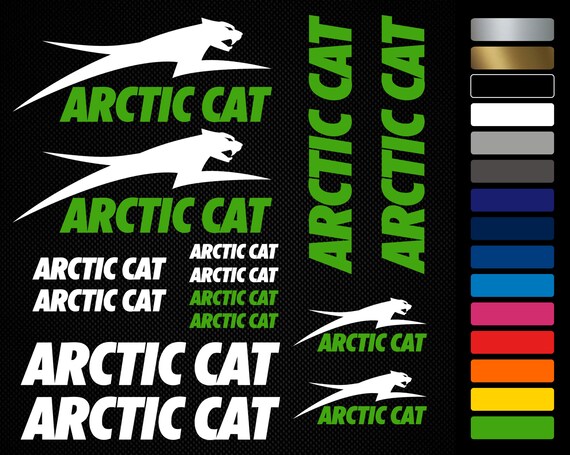 Arctic Cat Sticker Set Arctic Cat Decal Vinyl Letters - Etsy