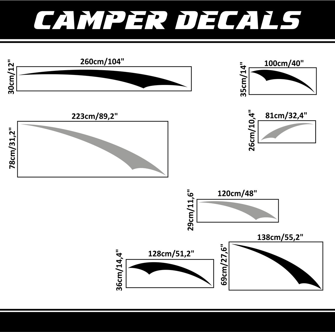 RV Decals Rv Graphic Decals Stickers Campervan Motorhome - Etsy