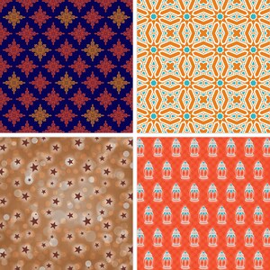 ARABIC PATTERNS V5 Digital Printable Scrapbook Paper - Etsy Canada