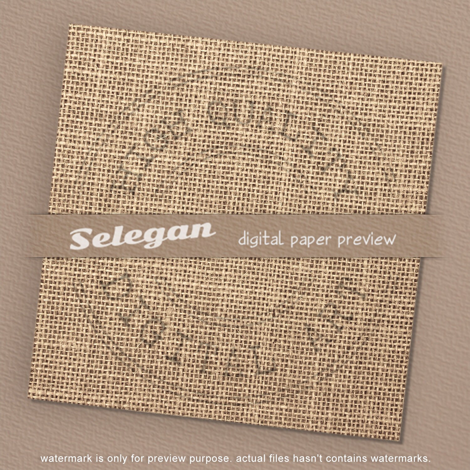 NEUTRAL BURLAP Digital Printable Scrapbook Paper Backgrounds Download ...