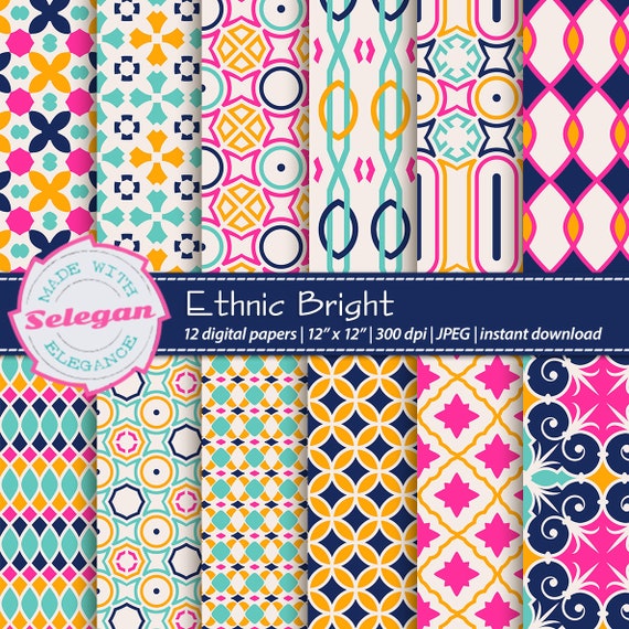 Bright Aztec Pattern